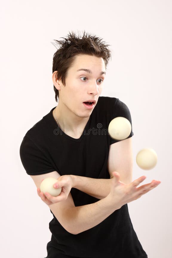 Juggler boy stock photo. Image of drop, face, juggler - 8256240
