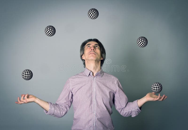 Juggler stock image. Image of businessman, enjoyment - 32101433