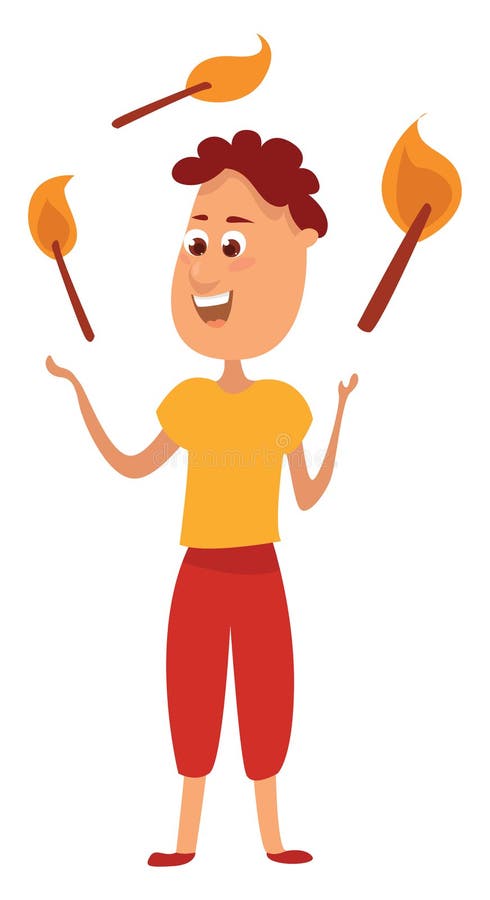 Juggling Sticks on Ball stock vector. Illustration of juggle - 78904850