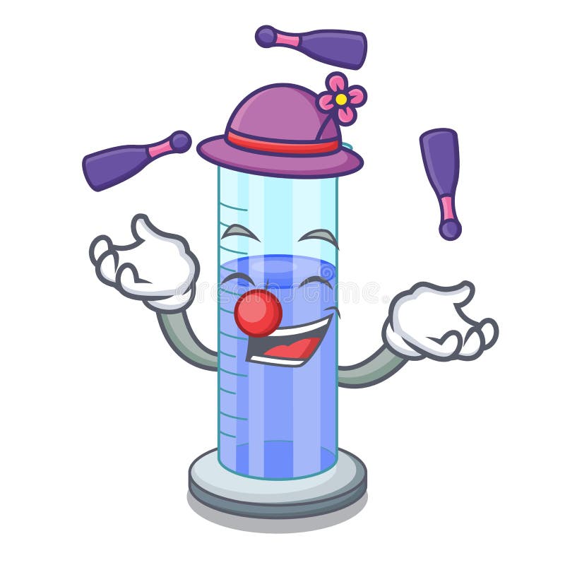 Juggling Graduated Cylinder on for Cartoon Trial Stock Vector ...