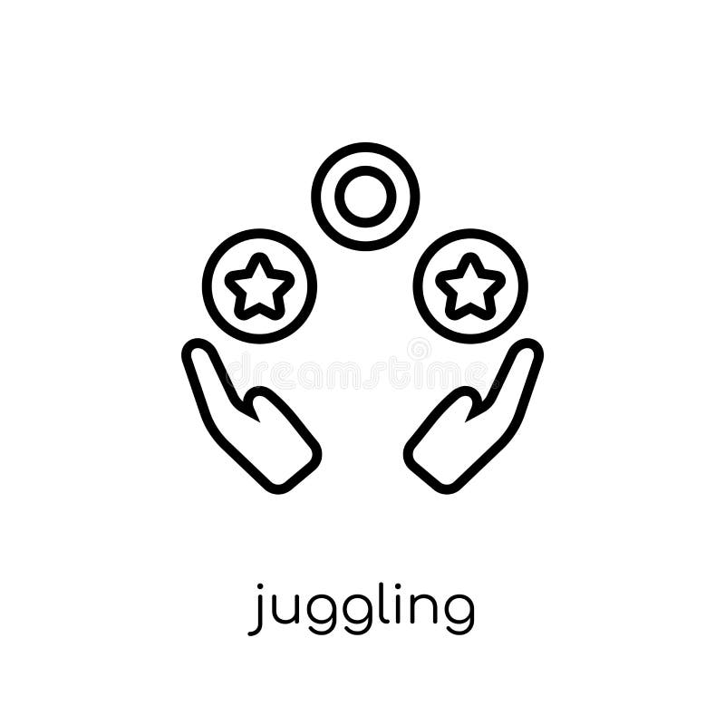 Juggling Icon from Circus Collection. Stock Vector - Illustration of ...