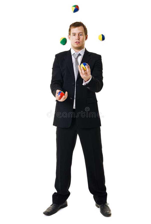 Juggling man stock image. Image of performance, efficiency - 22504589