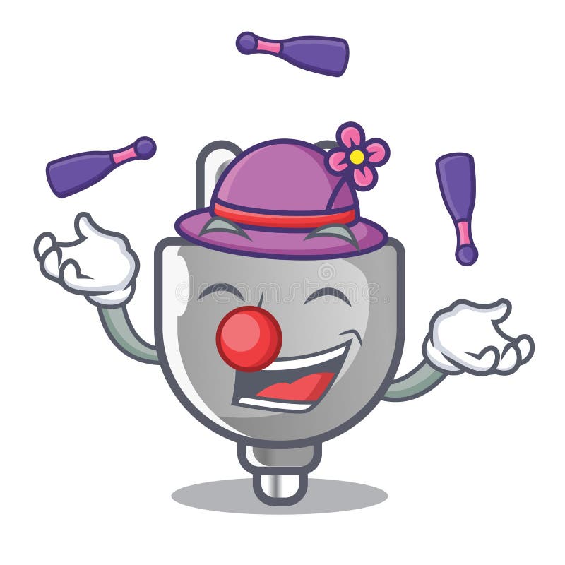 Juggling Miniature Electric Plug the Shape Cartoon Stock Vector ...