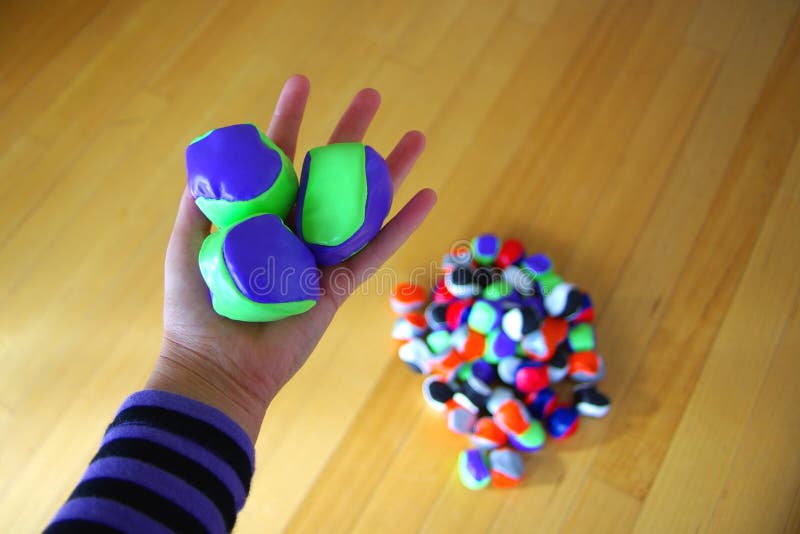 Juggling Practice stock photo. Image of attraction, hackysack - 5076076