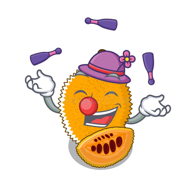 Juggling Sweet Gac Fruit in Mascot Bowl Stock Vector - Illustration of ...