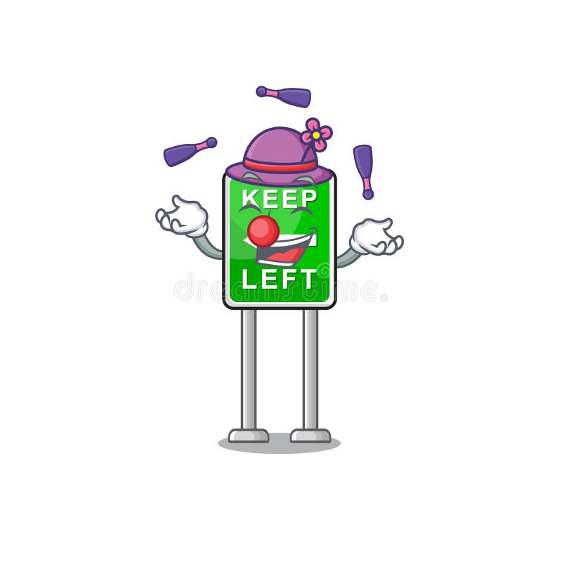 Juggling Toy Keep Left on Cartoon Table Stock Vector - Illustration of ...