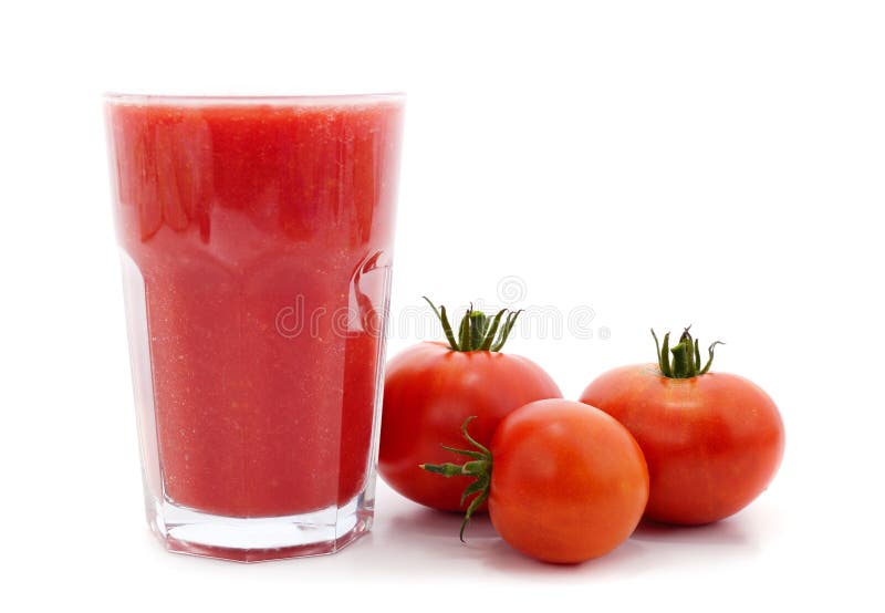 Jugo rojo de tomate foto de archivo. Imagen de apetitoso - 236195524