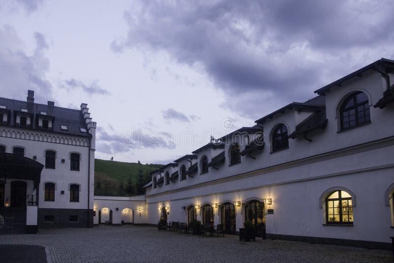 Jugowice Palace in Poland stock image. Image of building - 99769191