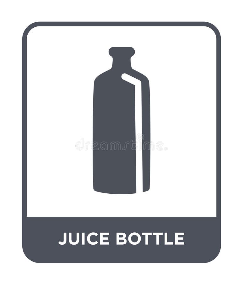 Juice Bottle Icon in Trendy Design Style. Juice Bottle Icon Isolated on ...