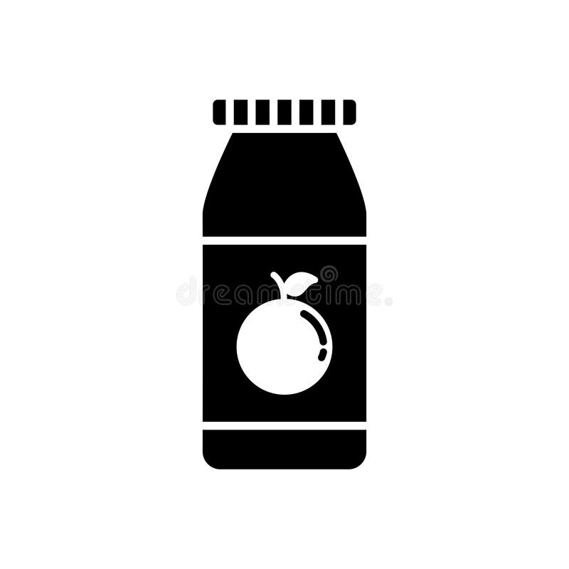 Juice Bottle Icon Vector on Trendy Design Stock Illustration ...