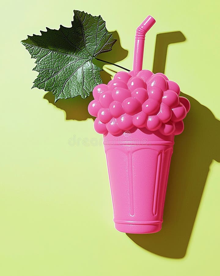 Juice Box Against Green Background. Ads Commercial for Grape Juice ...