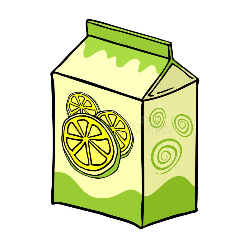 Lemon Juice Carton Illustration Stock Illustrations – 83 Lemon Juice ...