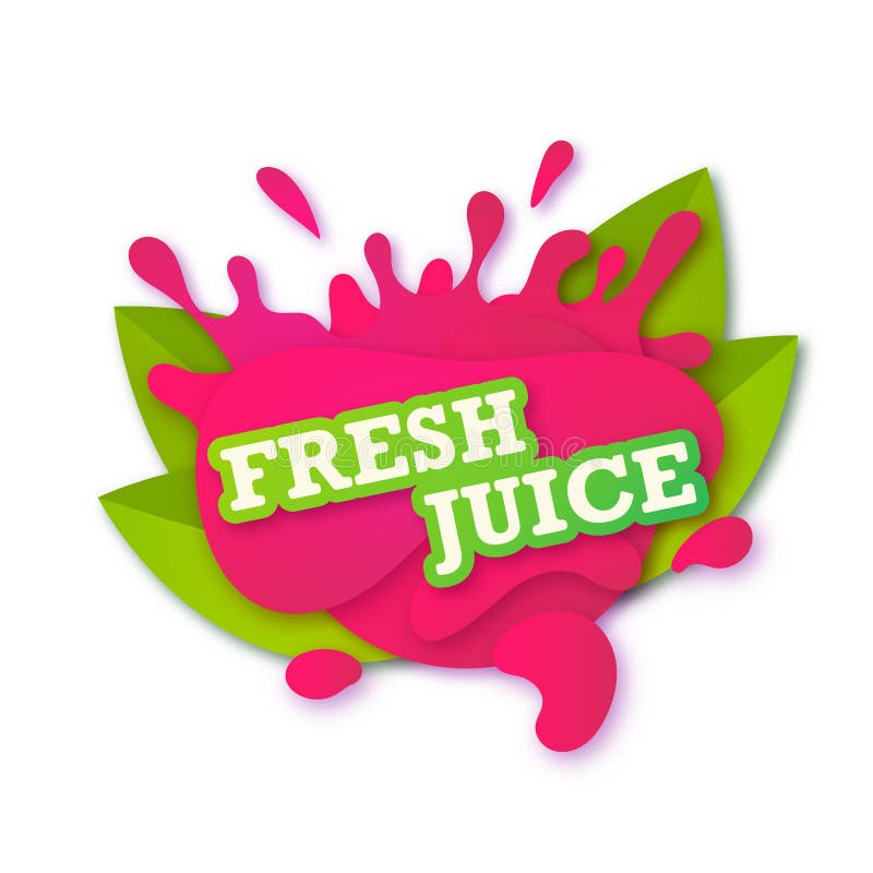 Juice Fresh Fruit Label Icon. Raspberry Concept. Design Sticker ...