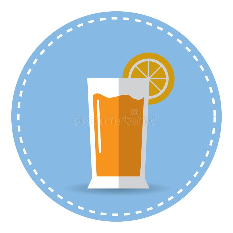 Juice Glass. Vector Illustration Decorative Design Stock Vector ...