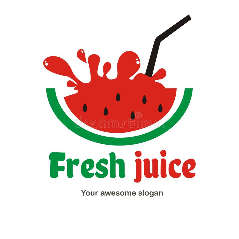 Juice logo design stock illustration. Illustration of design - 122591689