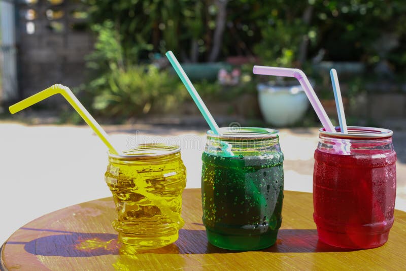 Juice soda in morning. stock image. Image of glass, soda - 81846549