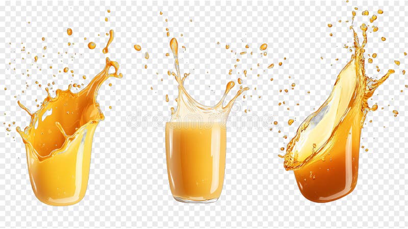 Juice splash set stock image. Illustration of nutrition - 341521507