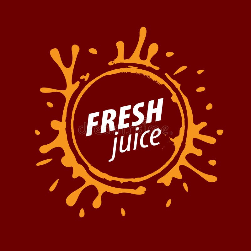 Juice splash vector sign stock vector. Illustration of drink - 125818484