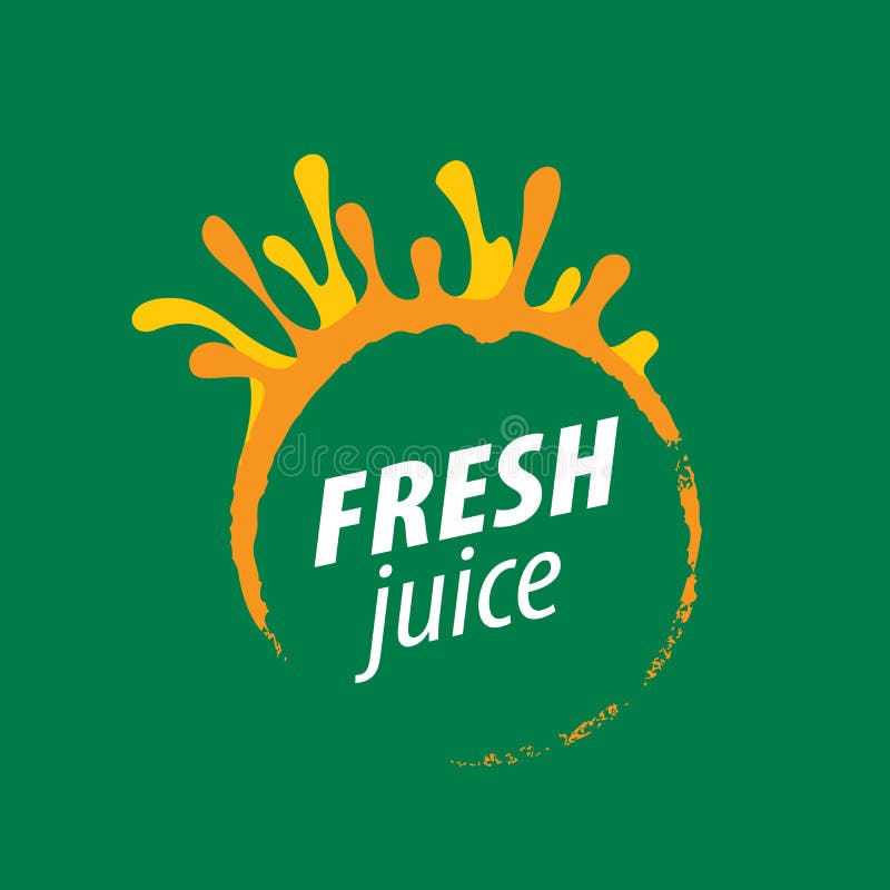 Juice splash vector sign stock vector. Illustration of natural - 125818517