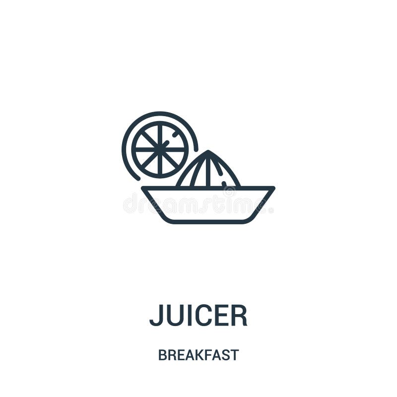 Juicer Icon Vector from Breakfast Collection. Thin Line Juicer Outline ...