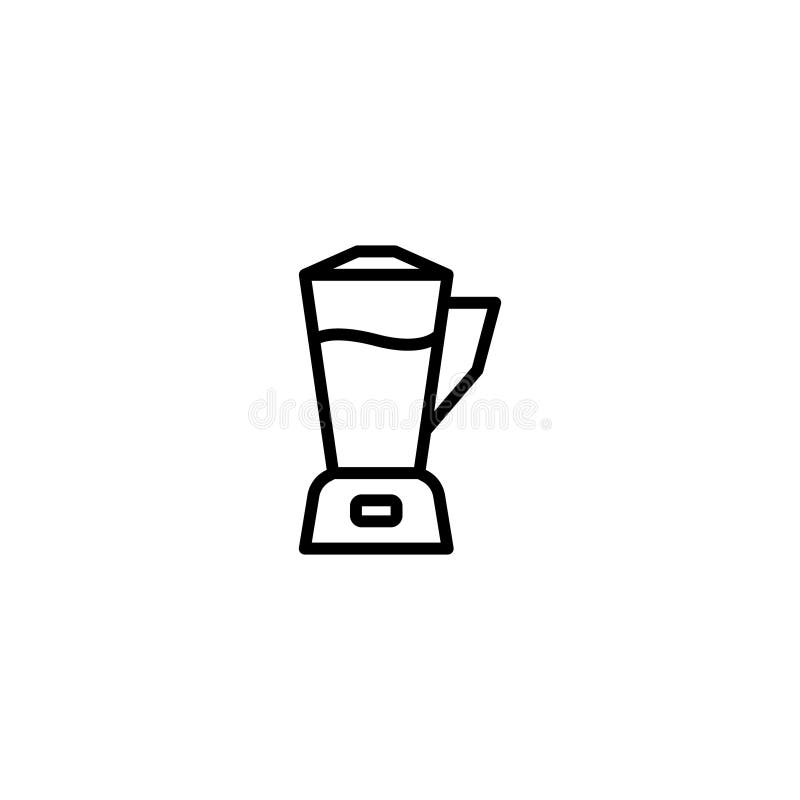 Juicer Line Icon, Outline Symbol, Vector Illustration, Concept Sign ...