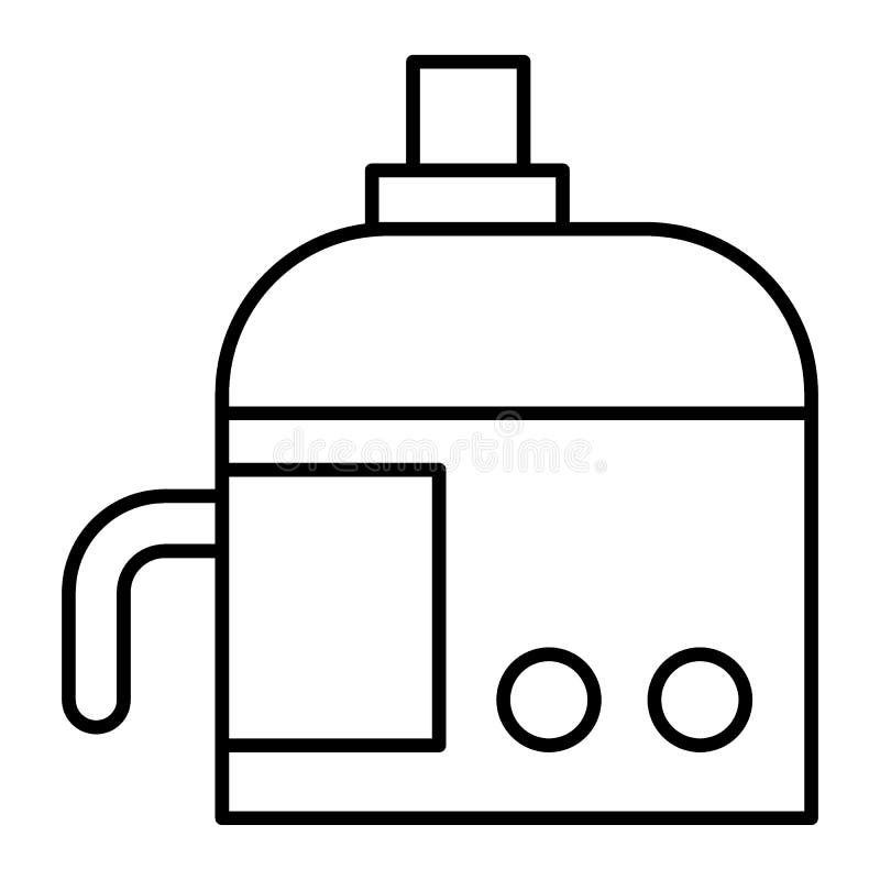 Juicer Thin Line Icon. Juice Machine Vector Illustration Isolated on ...
