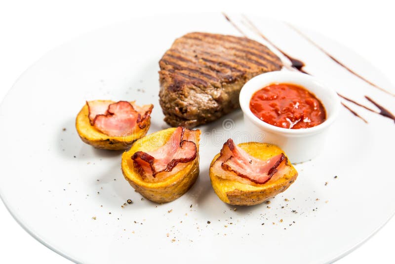 Juicy, and beautiful steak stock image. Image of fried - 63065541