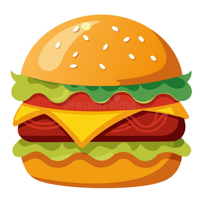 A Juicy Burger with Perfectly Melted Cheese and Crispy Bacon Stock ...