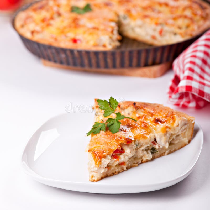 Juicy chicken pie stock image. Image of pastry, peas - 30368707