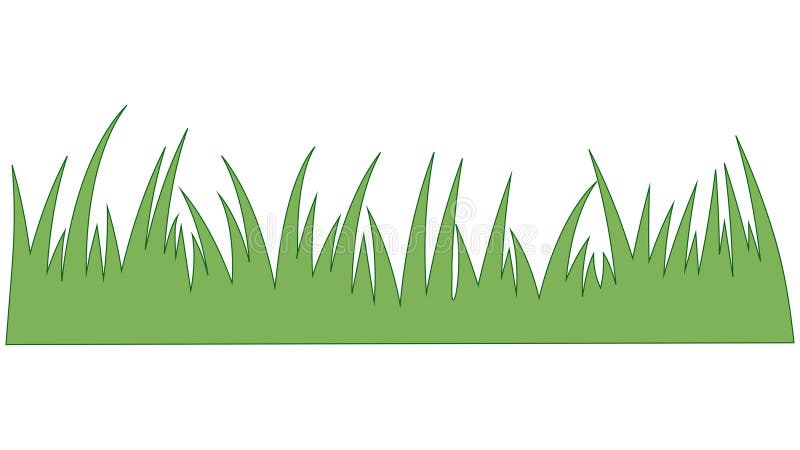 Juicy Green Grass on Cartoon Lawn, Lawn Green Grass Stock Vector ...
