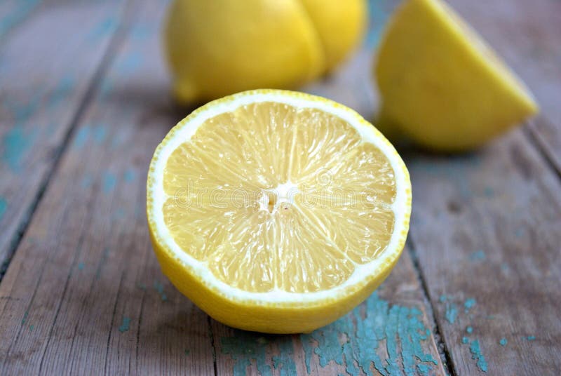 Juicy lemon halves stock photo. Image of lemon, refreshing - 27343938