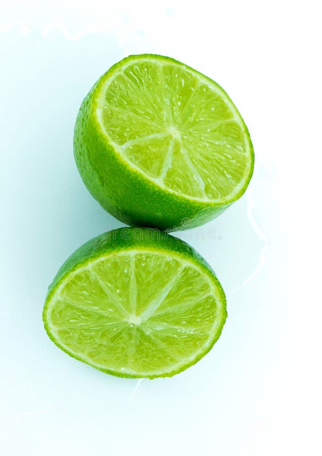 Juicy Lime Cut into Two Parts Stock Photo - Image of sliced, ripe: 95975306