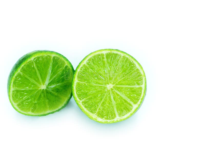 Juicy Lime Cut into Two Parts Stock Photo - Image of citrus, slice ...