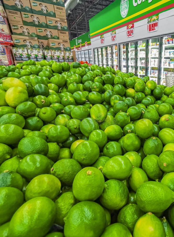 Juicy Lime Green Lime Background Texture Mexico Editorial Stock Image ...