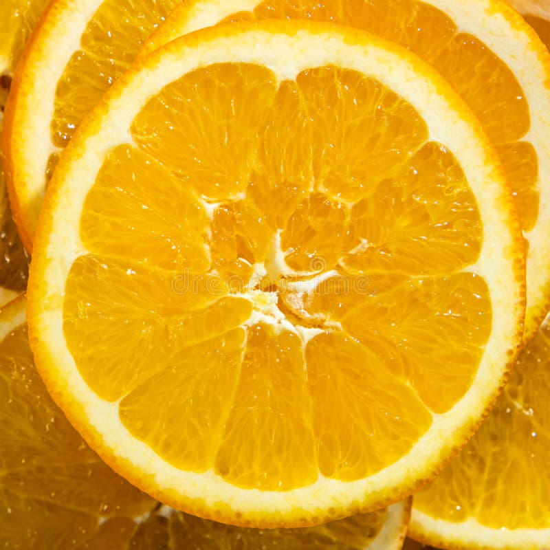 Juicy Orange Background Made from Sliced Orange Stock Image - Image of ...