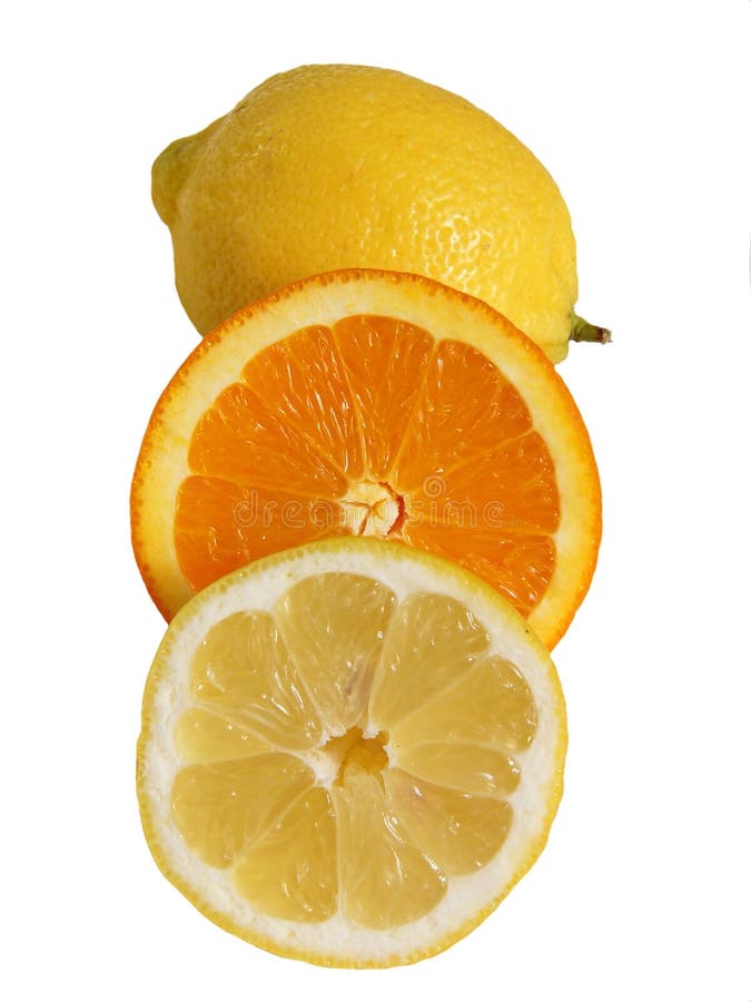 Juicy Orange and Lemon Slices Stock Photo - Image of nature, color: 4877528