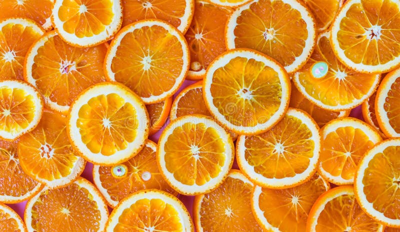 The Juicy Orange Rounds Burst with Citrusy Goodness. Stock Image ...