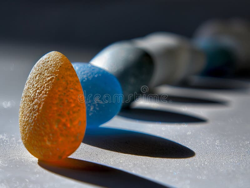 Juicy Orange Slice on Blue Spoon Stock Illustration - Illustration of ...