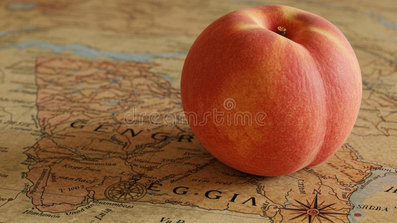 A Juicy Peach on an Antique Map: a Still Life Photography Stock ... A Juicy Peach on an Antique Map: a Still Life Photography Stock ...