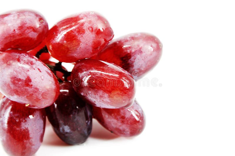 Juicy Red Grape stock image. Image of grapes, eating - 43418257