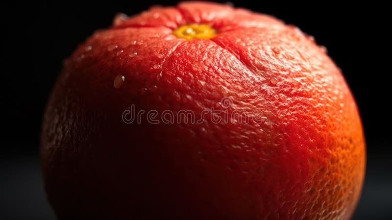 Juicy Red Grapefruit Fruit Closeup Generative Ai Stock Illustration ...