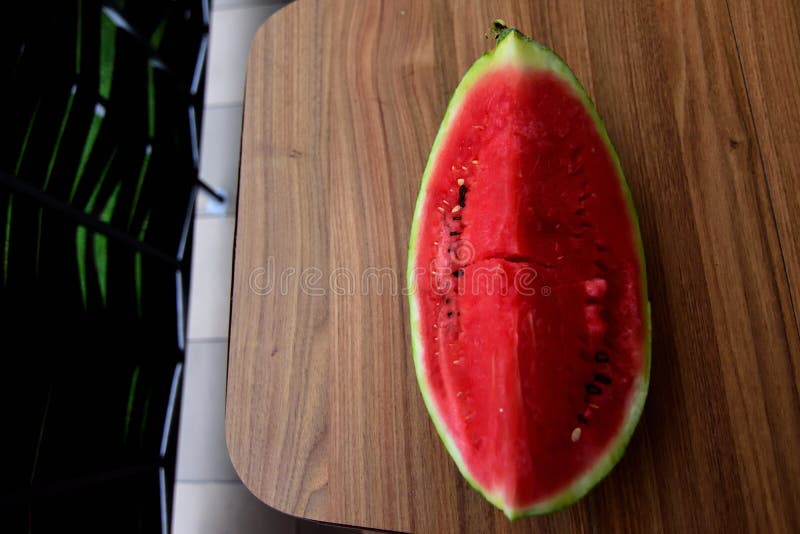 Juicy, red watermelon stock image. Image of savory, table - 127537587