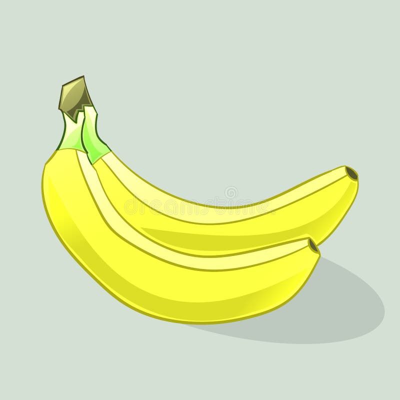 Juicy and Ripe Bananas. Vector Illustration Stock Vector - Illustration ...