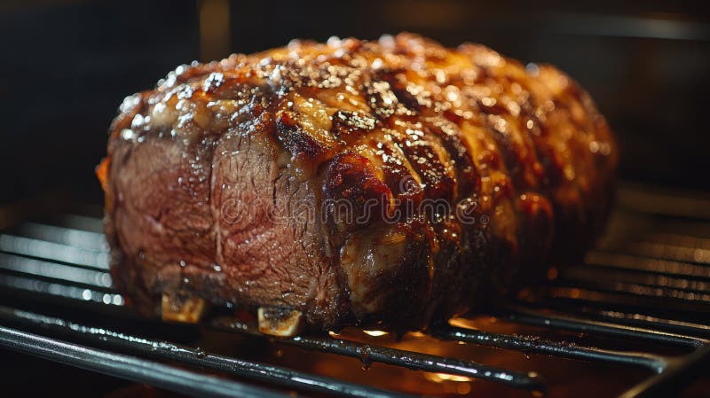 Juicy Roast Beef Freshly Cooked in the Oven. Stock Photo - Image of ...