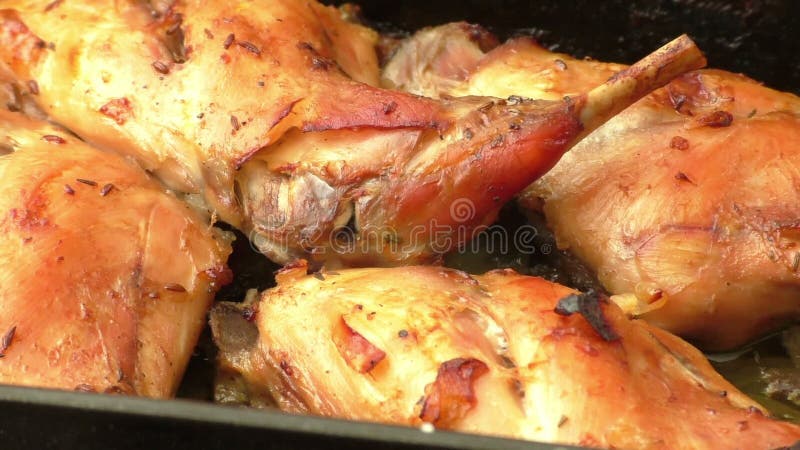 Roasted Rabbit Leg. Dietary Meat, Flavored Rabbit, Baked with Spices ...
