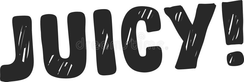 Juicy Sketch Lettering stock vector. Illustration of healthy - 319038889