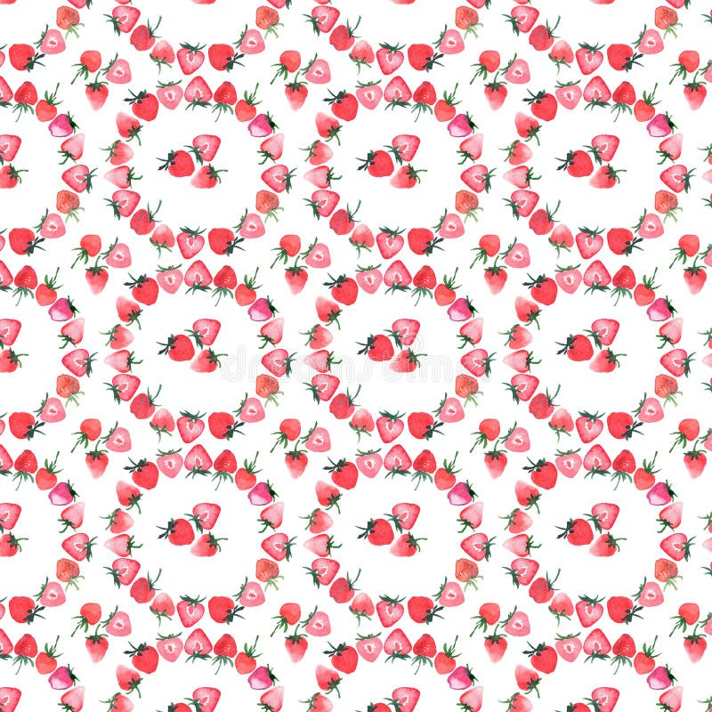 Strawberry circle frame stock vector. Illustration of fruit - 29369319