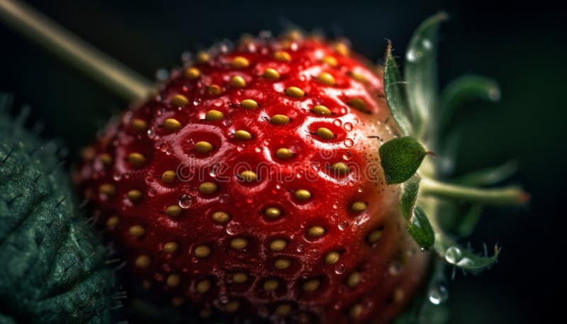 Juicy Strawberry Drop, a Healthy Snack for a Refreshing Diet Generated ...