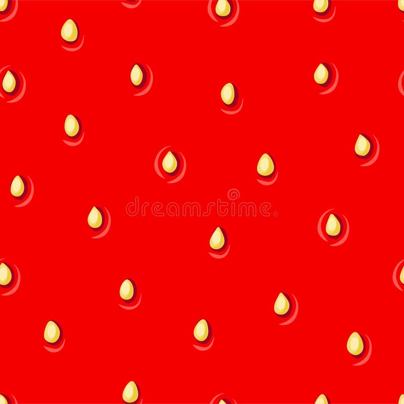 Juicy Strawberry Texture Seamless Background. Red Pattern with Seeds ...
