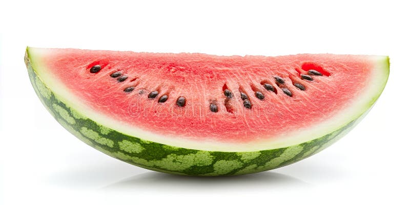 Juicy Watermelon Slice Summer Fruit Refreshing Snack Stock Illustration ...